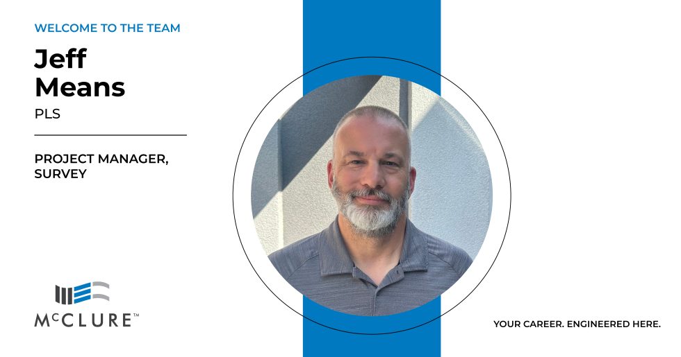 Jeff Means, PLS Joins McClure - McClure